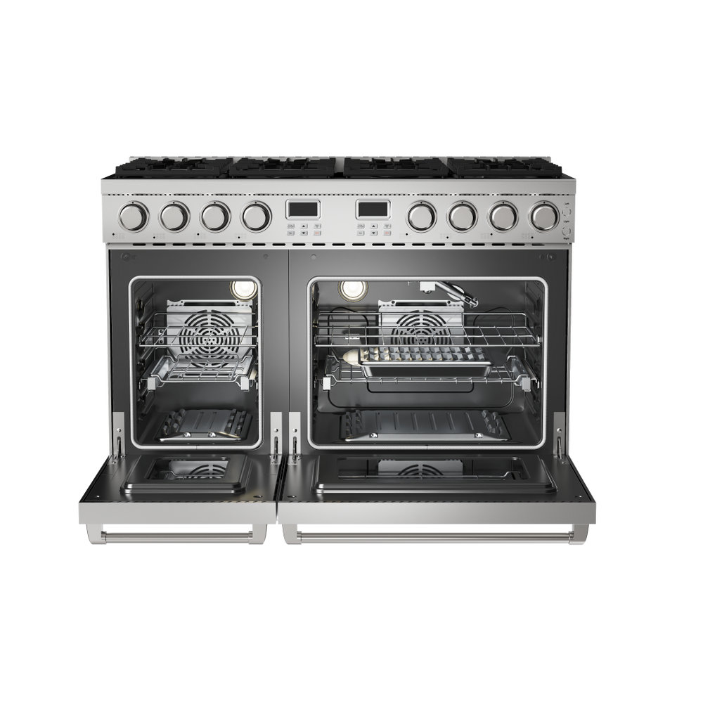 Buy 48 Inch Contemporary Professional Stainless Steel Dual Oven Gas ...