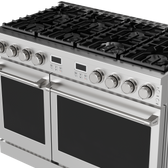 Buy 48 Inch Contemporary Professional Stainless Steel Dual Oven Gas ...