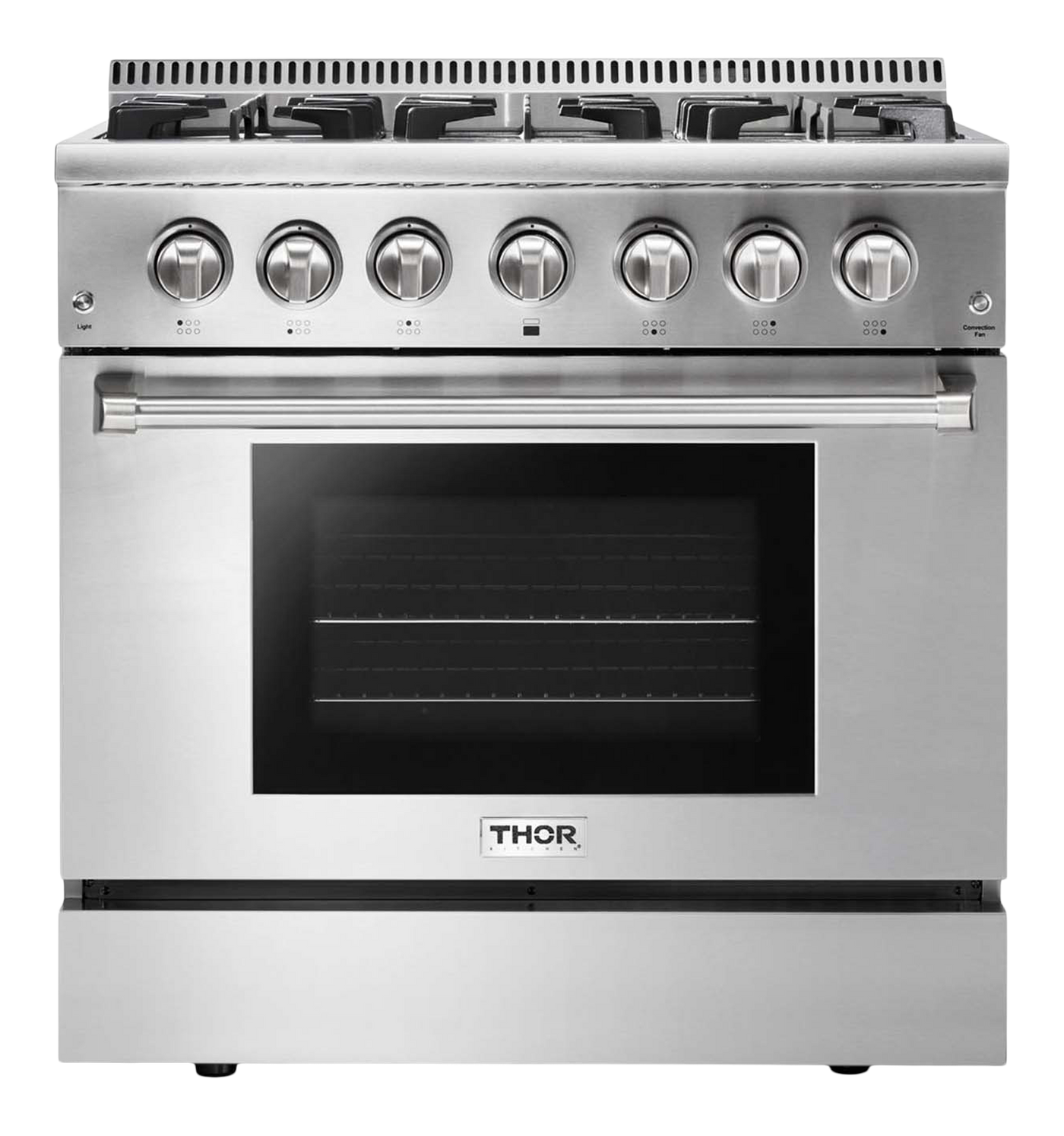 Buy 36 Inch Stainless Steel Dual Fuel Gas Range & Stove (HRD3606U ...