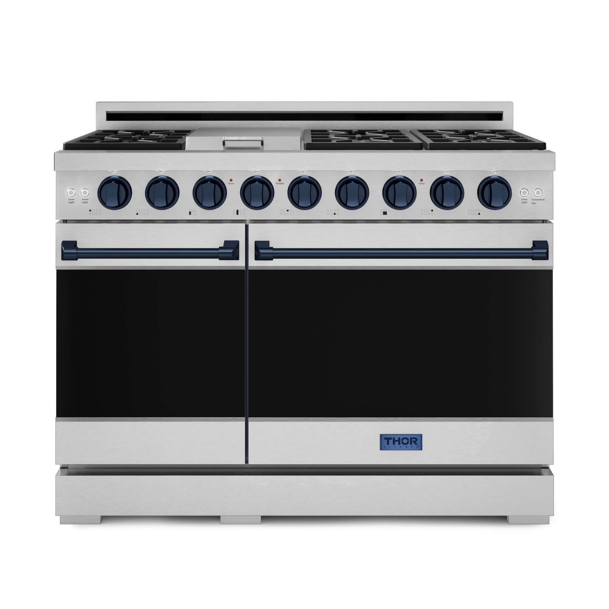 48-Inch Stainless Steel/Blue Pro-Style LP Range | Gordon Ramsay ...