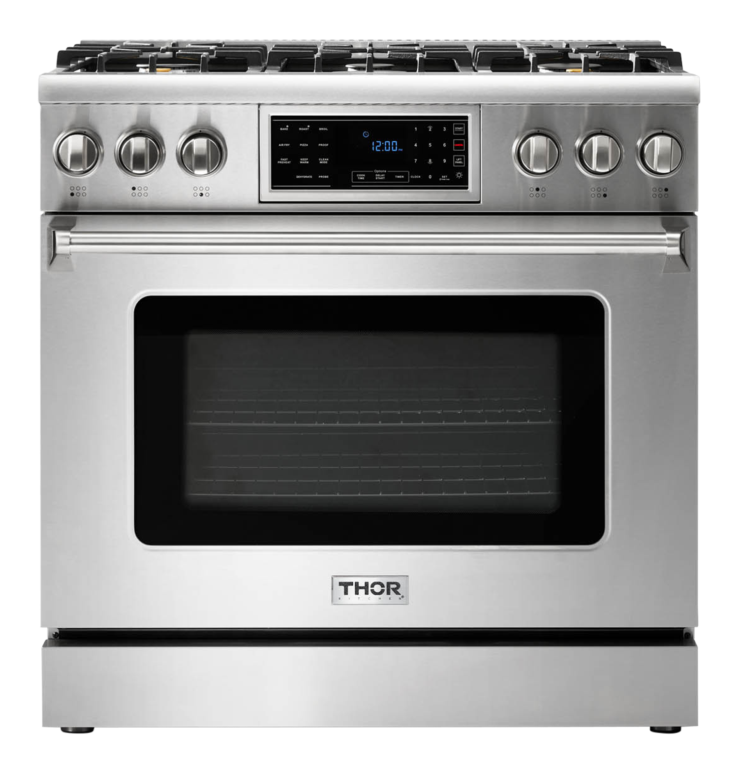 Shop 36 Inch Refurbished Stainless Steel Tilt Panel Gas Range/Stove ...