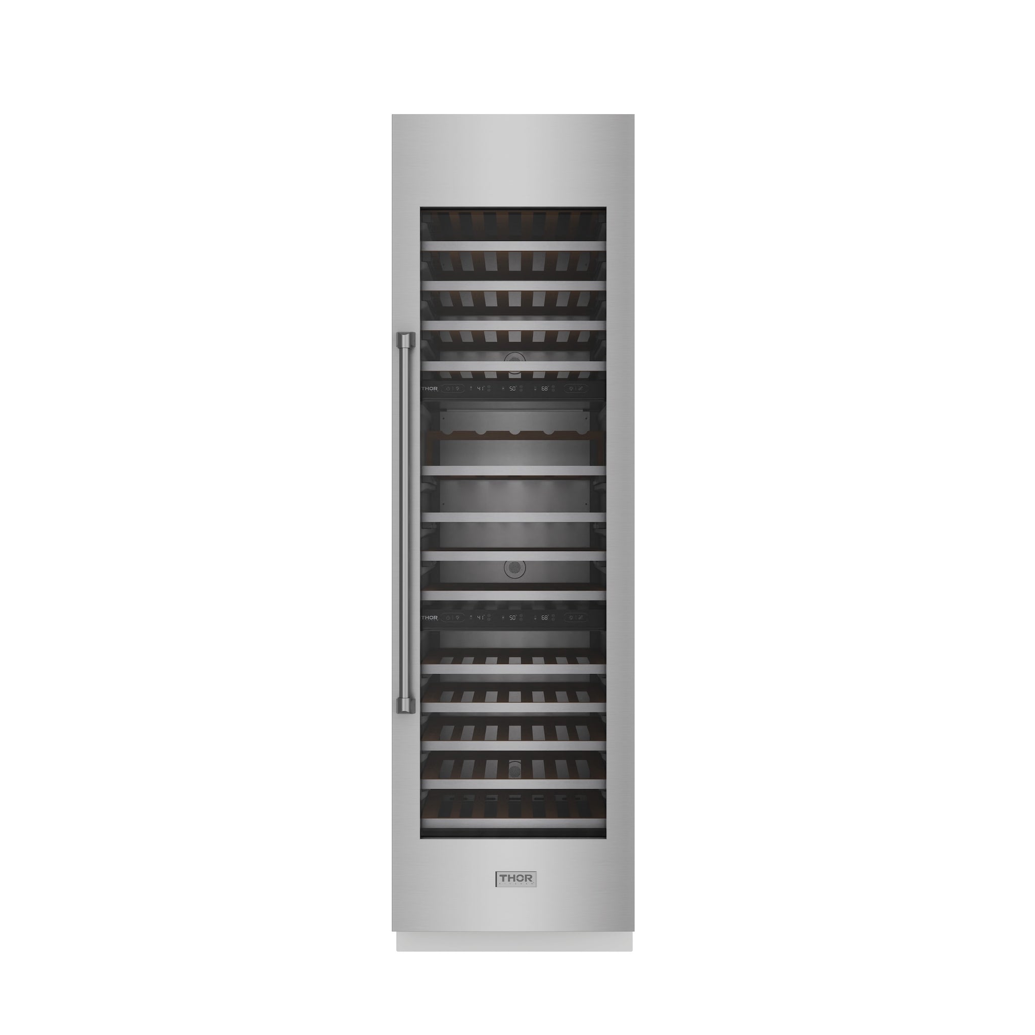 24 Inch Built-in Column Wine Cooler, Stainless Steel Panel Ready